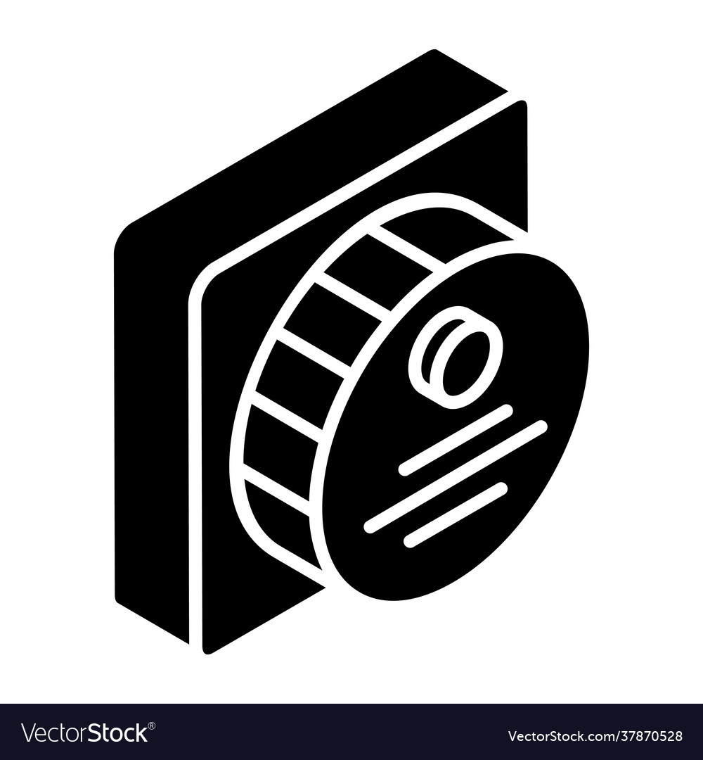 Rotary button Royalty Free Vector Image - VectorStock