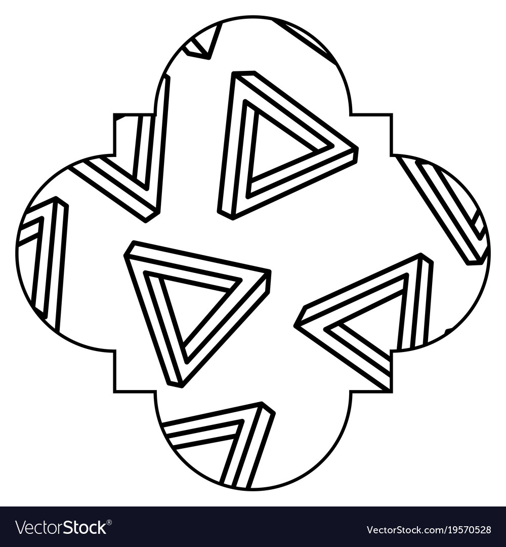 Seamless pattern label shape with geometric Vector Image