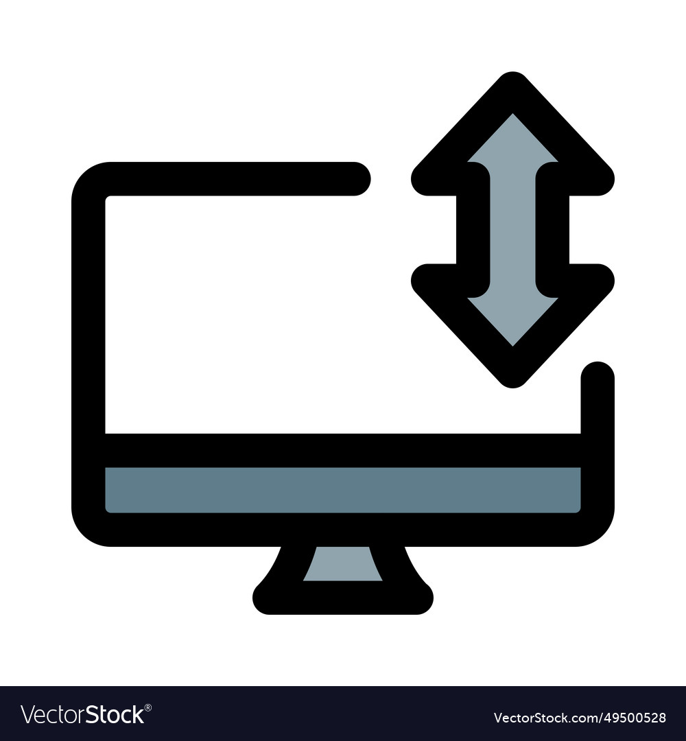 Transferring data via desktop between devices Vector Image