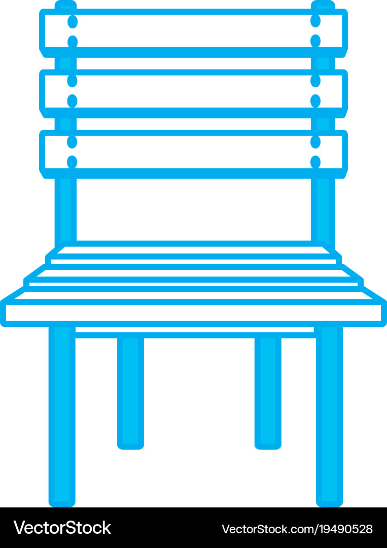 Wooden chair isolated Royalty Free Vector Image