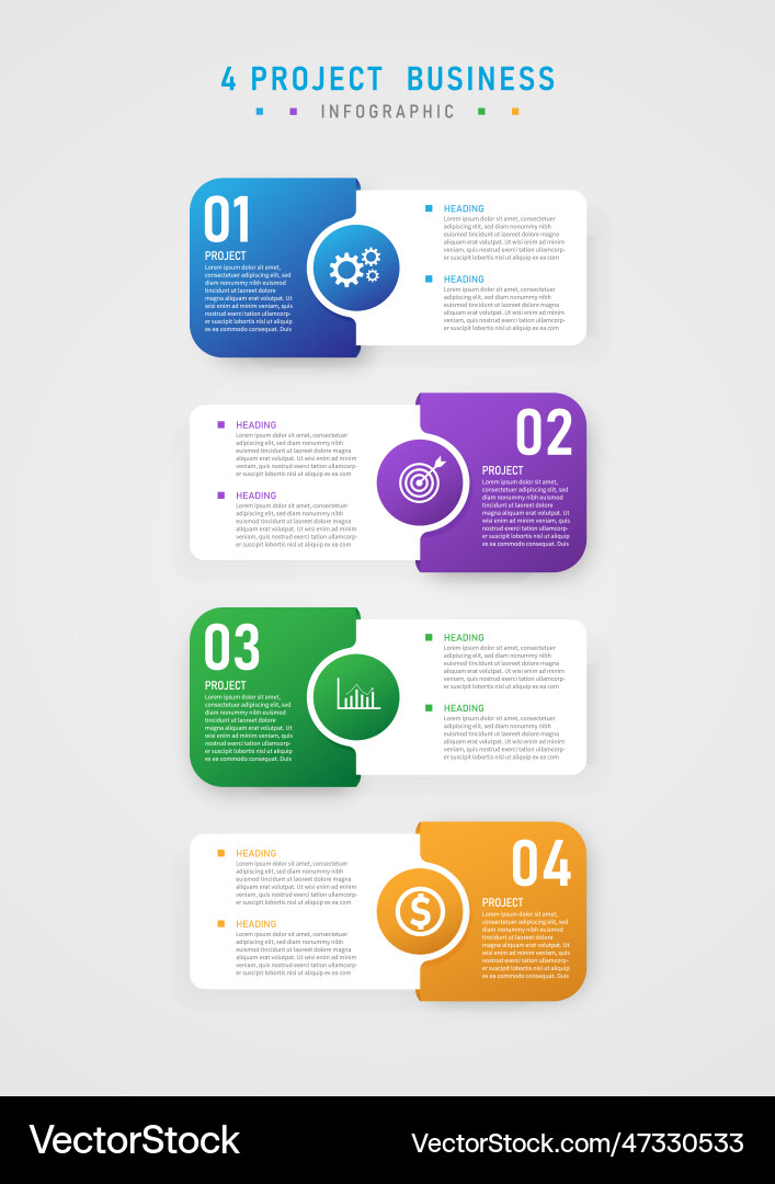 4 option business 004 Royalty Free Vector Image