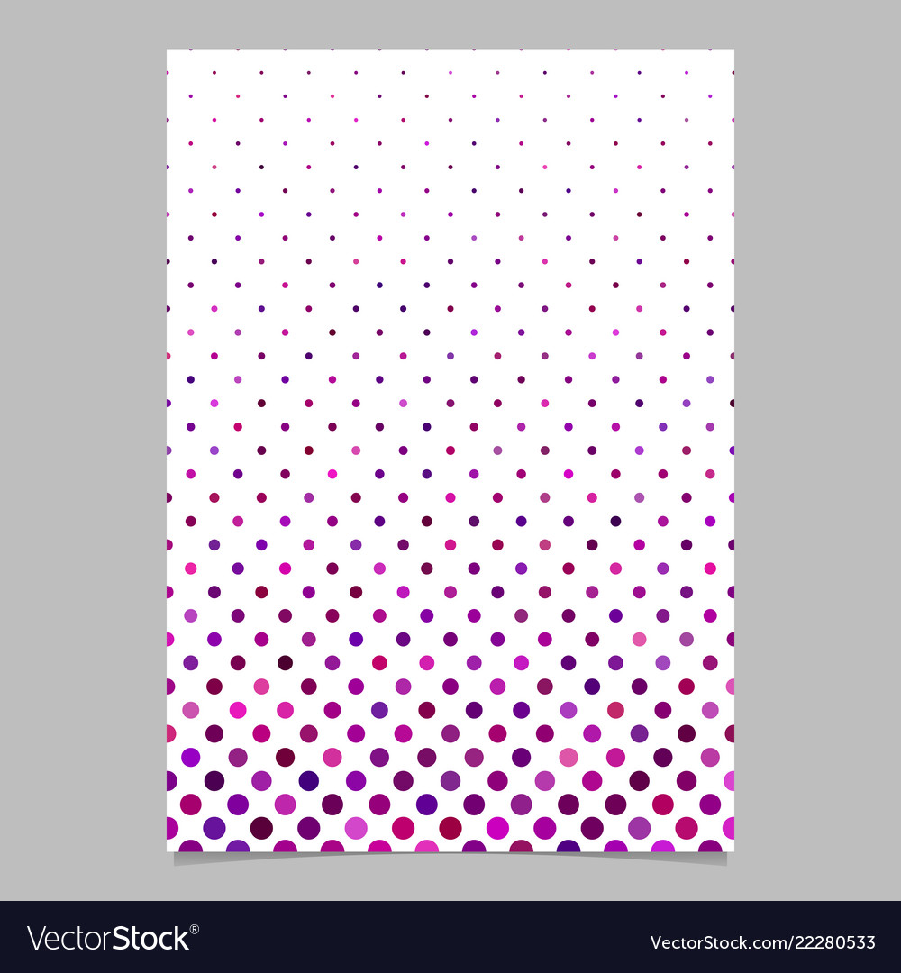 Circle pattern flyer template - page background Vector Image