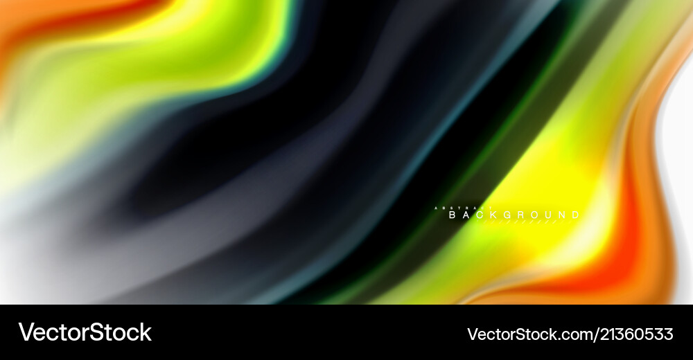 Fluid liquid mixing colors concept on light grey Vector Image