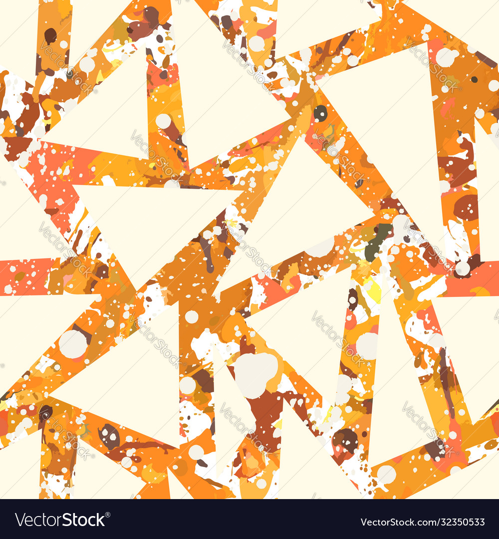 Funky abstract color paints seamless pattern Vector Image