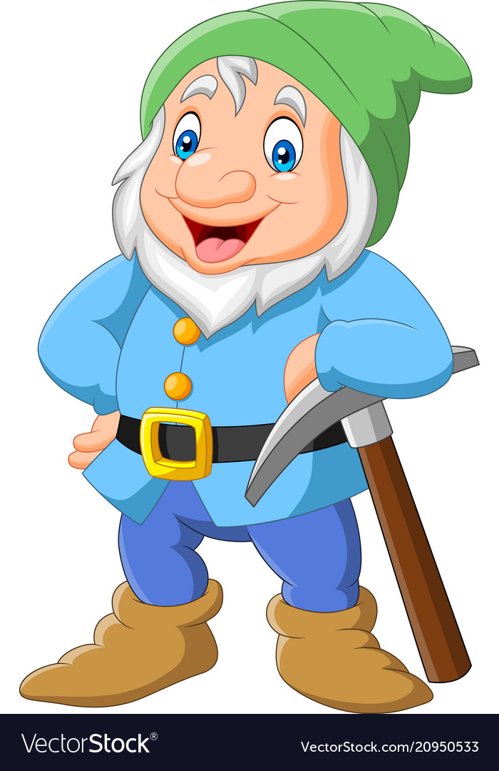 Happy dwarf miner Royalty Free Vector Image - VectorStock Happy dwarf miner Royalty Free Vector Image - VectorStock