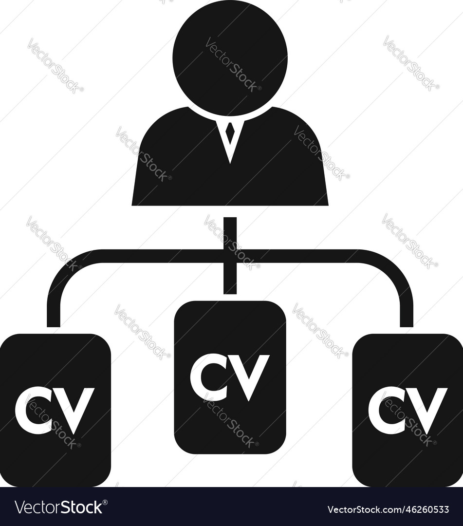 Human resources icon simple business work Vector Image