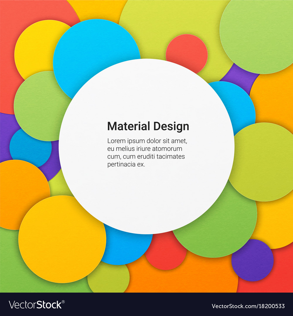 Material design background Royalty Free Vector Image