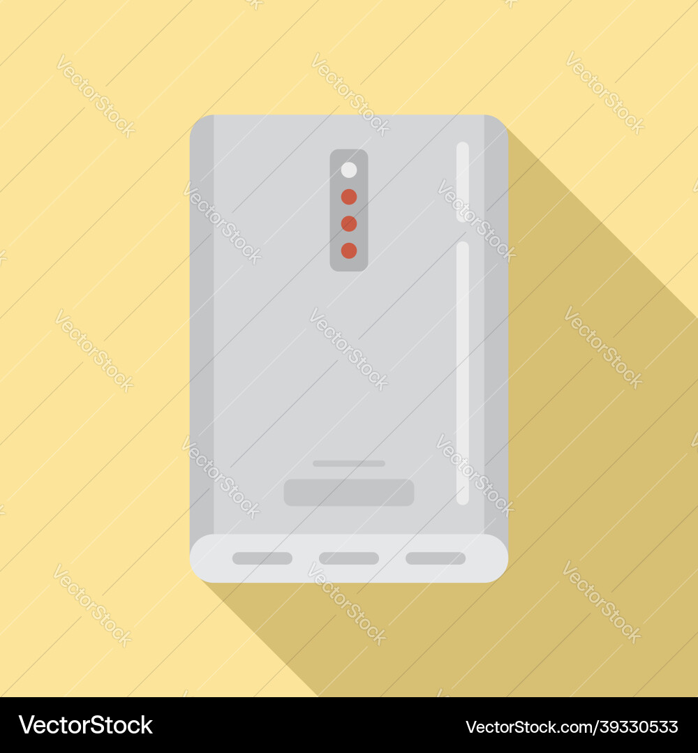 Power bank cell icon flat mobile battery Vector Image