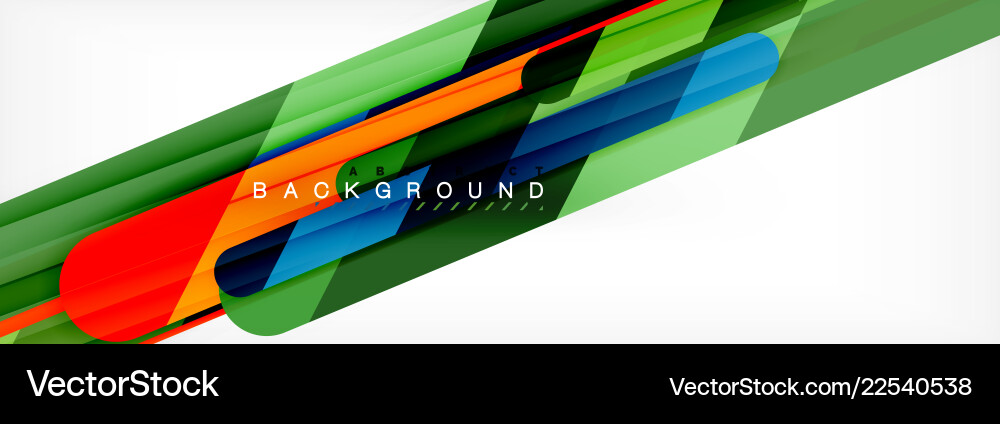 Abstract colorful lines modern geometric Vector Image