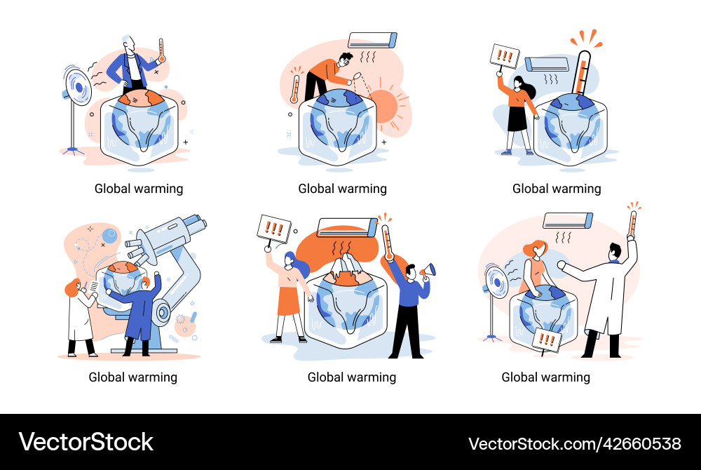 Change climate nature biodiversity mother earth Vector Image