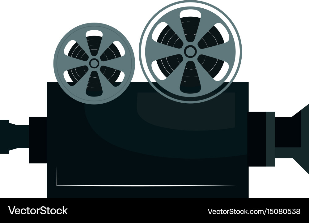 Cinema film camera icon Royalty Free Vector Image
