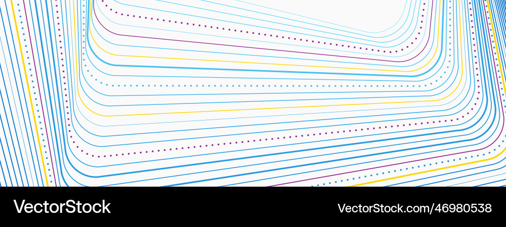 Colorful minimal lines abstract futuristic tech Vector Image