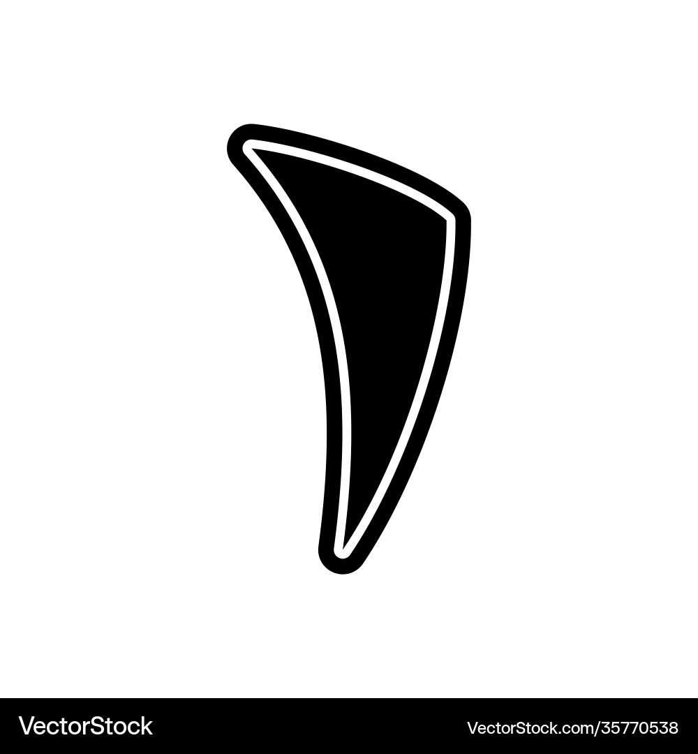 I letter font decorative hand drawn lettering Vector Image
