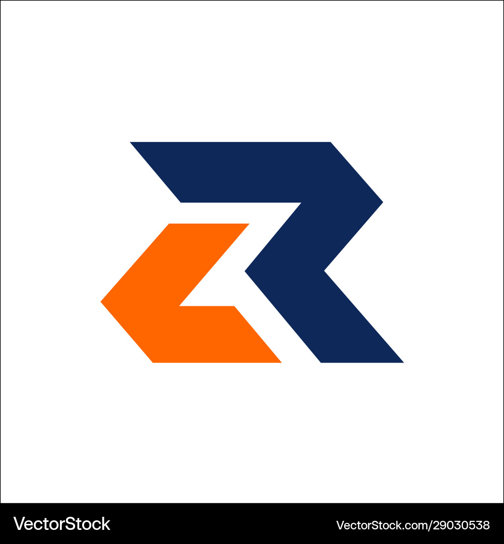 Letter r logo icon design template elements Vector Image