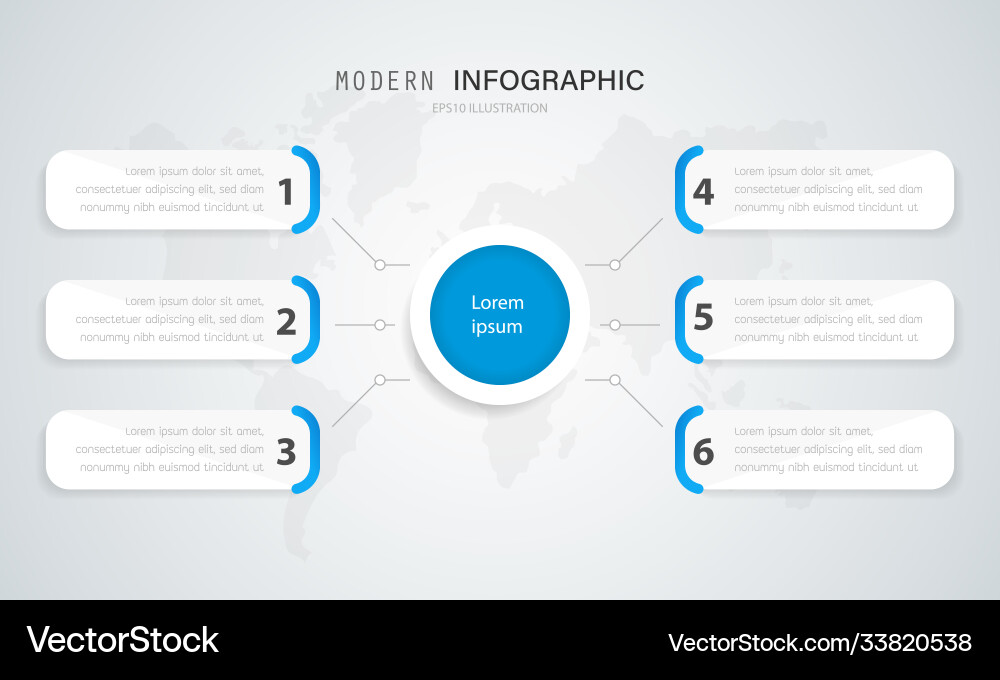 Modern and creative infographic design with color Vector Image