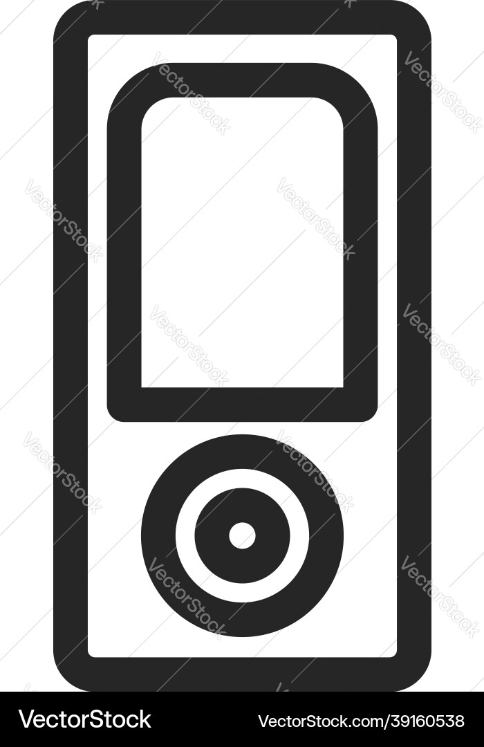 Music player on a white background Royalty Free Vector Image