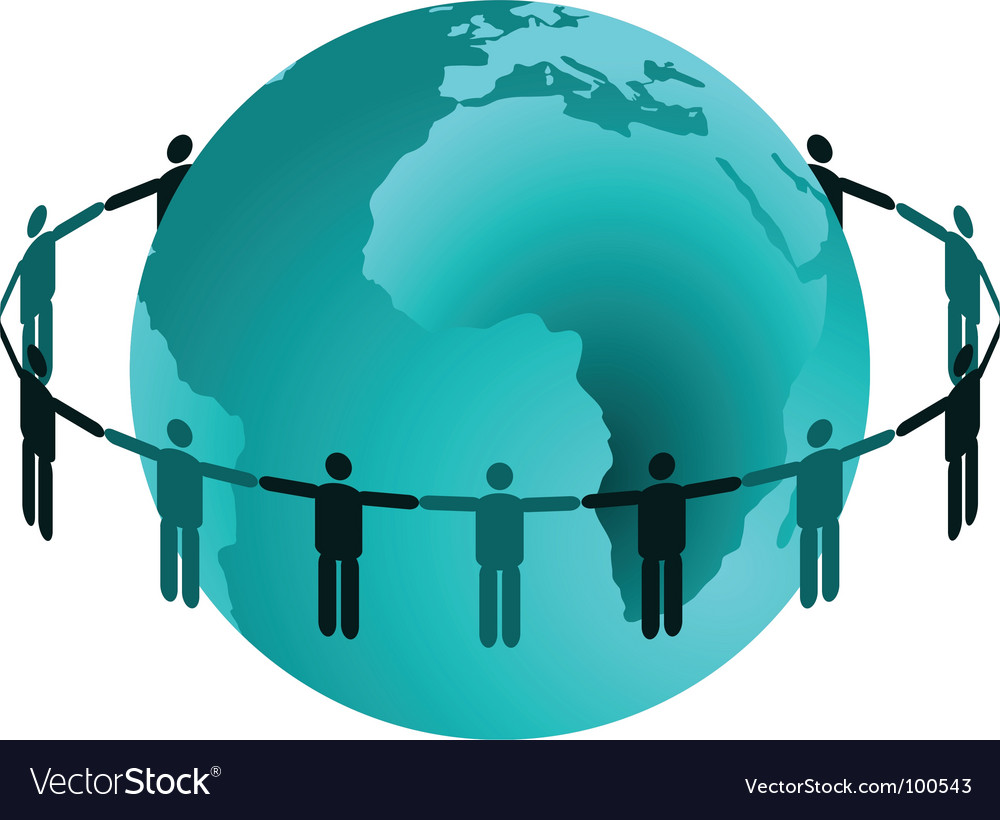 Global connection Royalty Free Vector Image - VectorStock