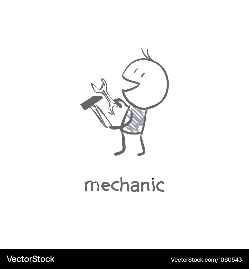 Mechanic Royalty Free Vector Image - VectorStock