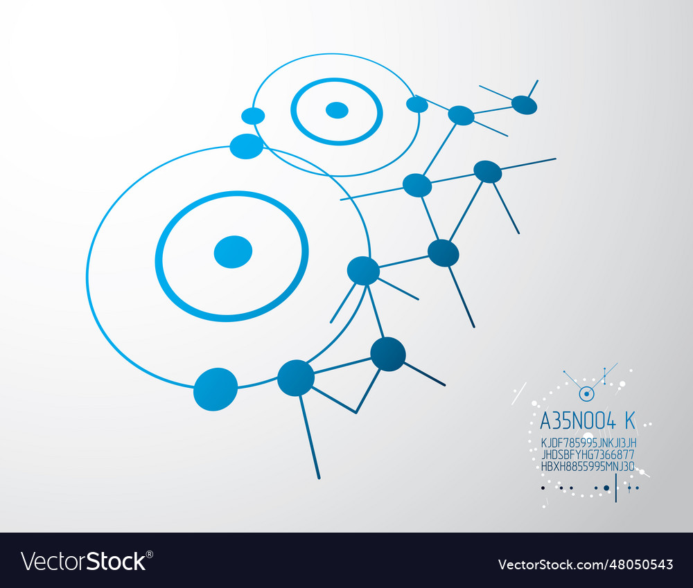 Mechanical engineering technology abstract Vector Image
