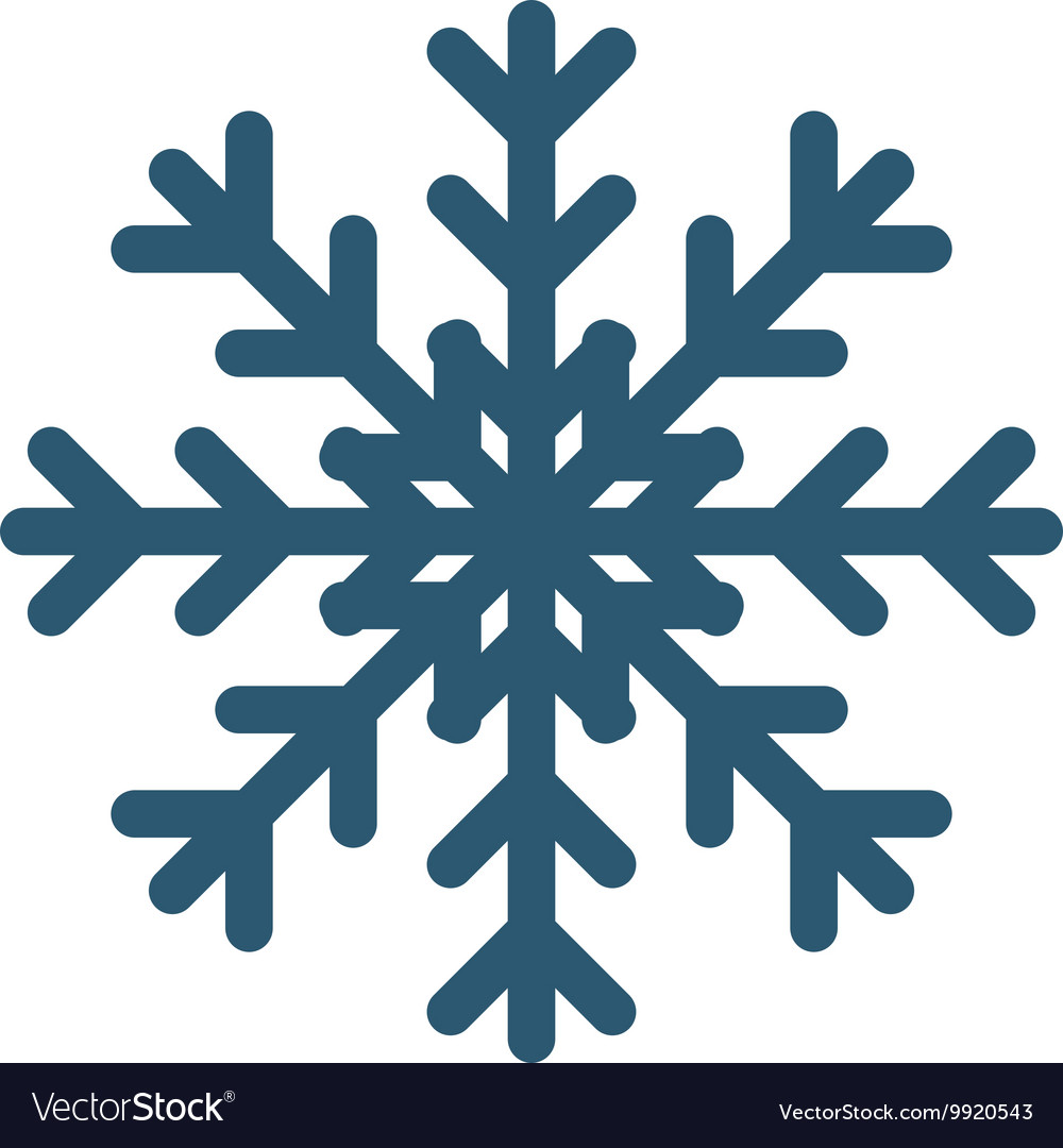 Snowflake Royalty Free Vector Image - VectorStock