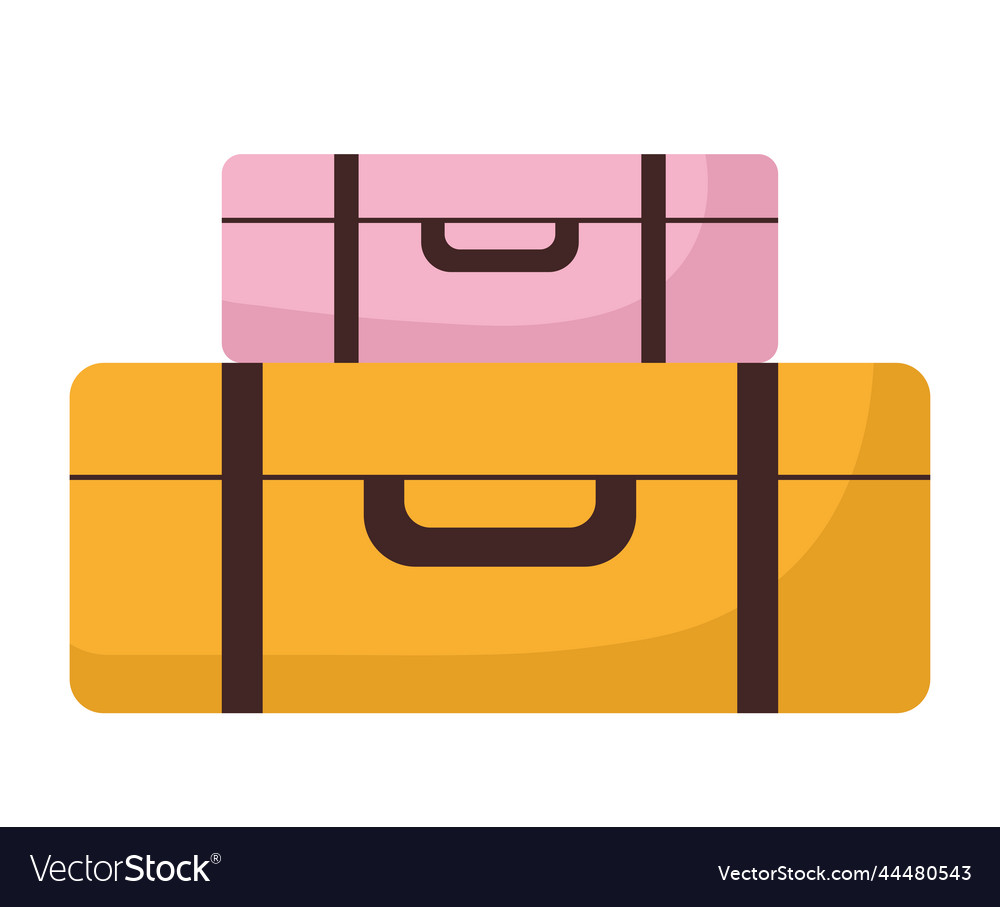 Travel briefcases design Royalty Free Vector Image