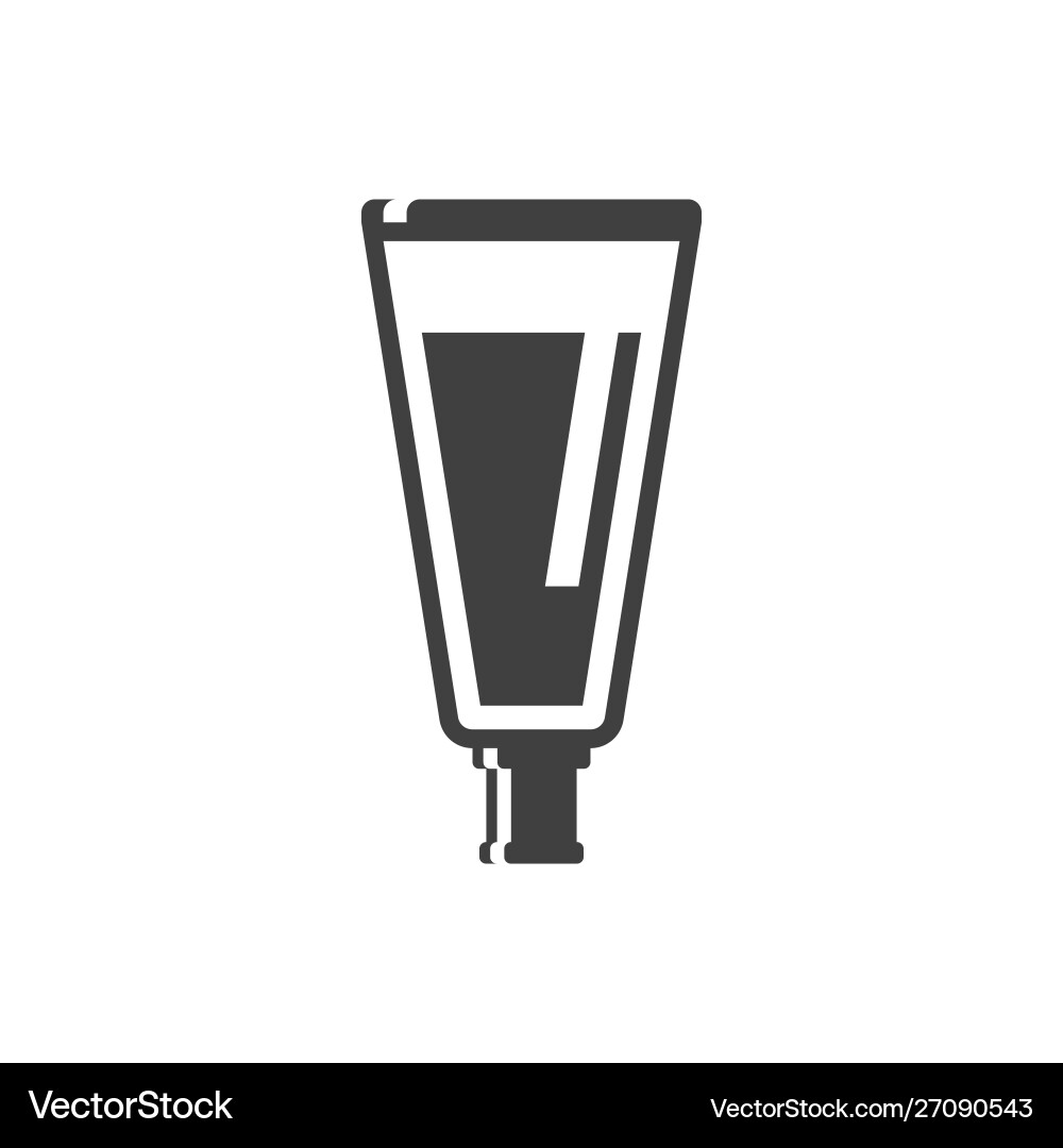 Tube icon on a white background Royalty Free Vector Image