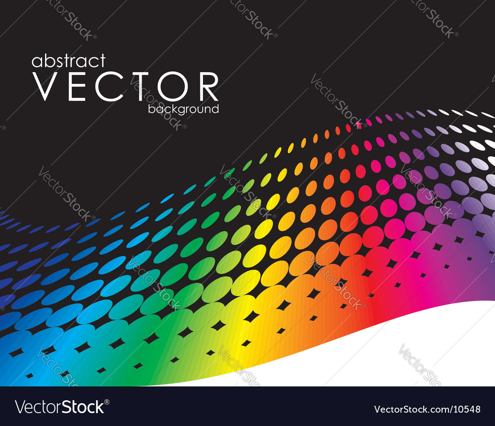 Abstract background with rainbow circle Royalty Free Vector