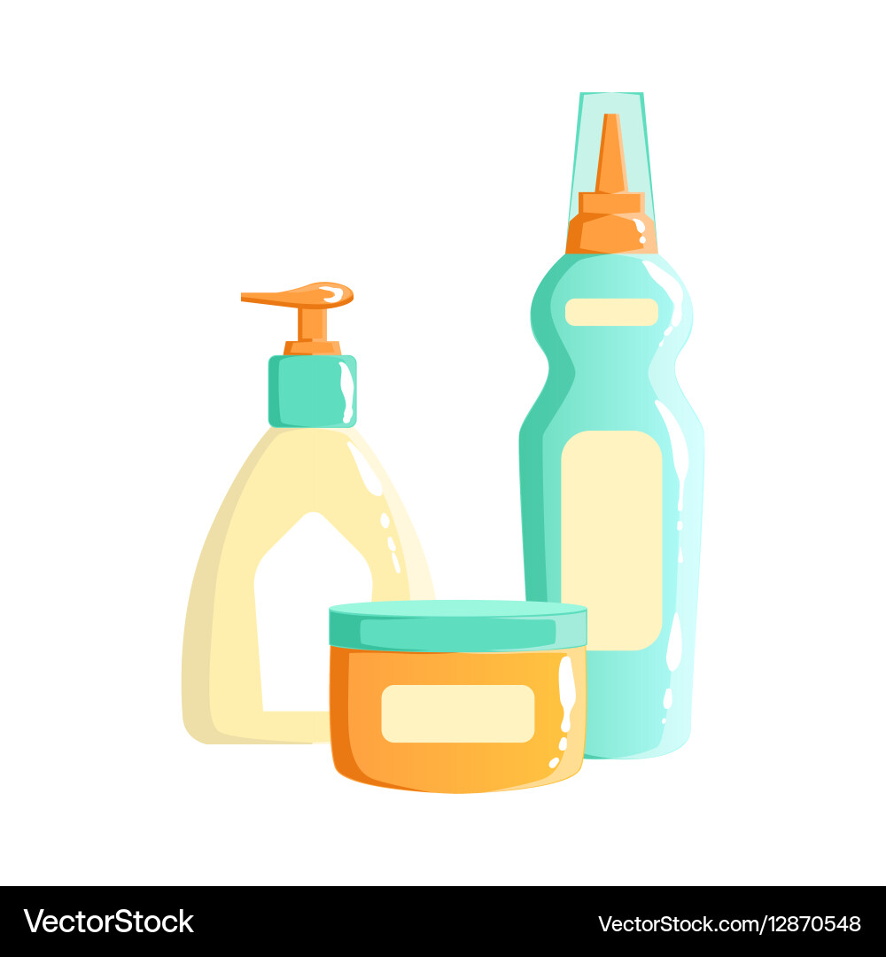 Cream lotion and soap dispenser containers Vector Image