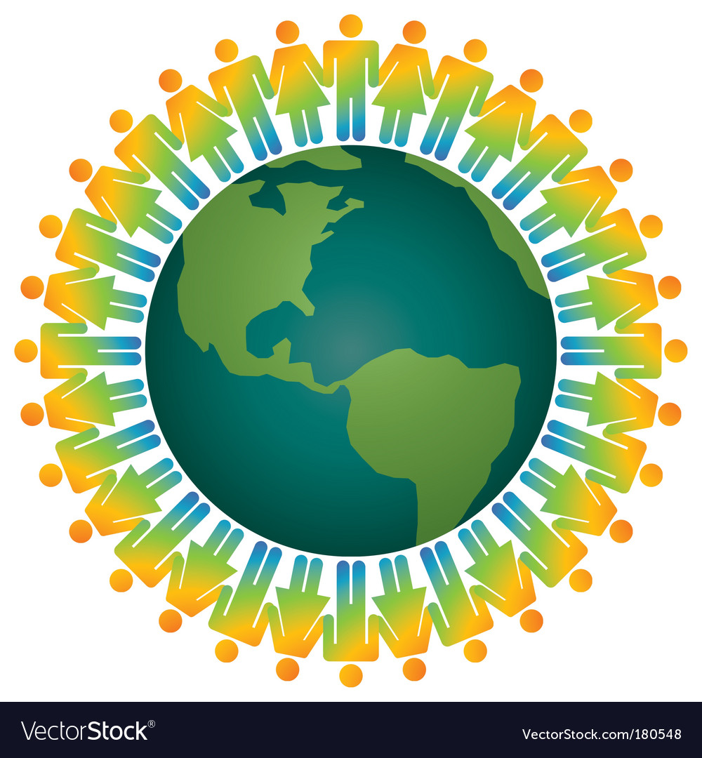 International community Royalty Free Vector Image