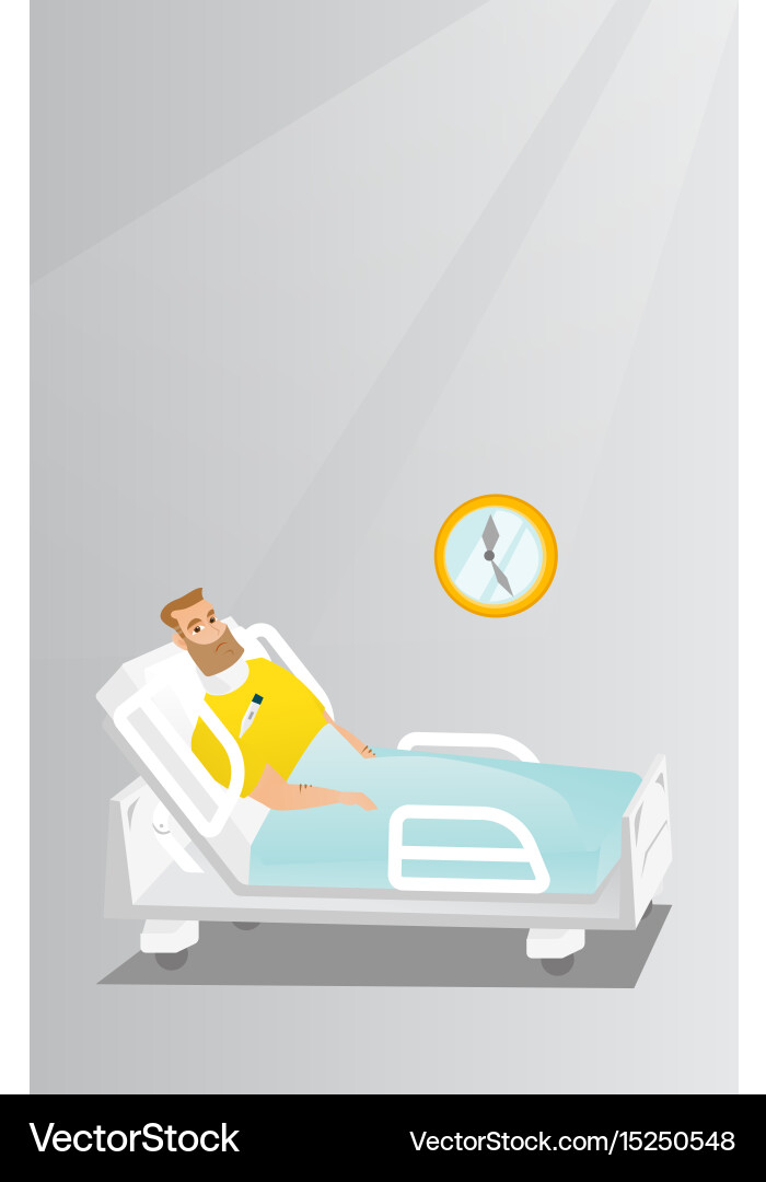 Man with a neck injury Royalty Free Vector Image