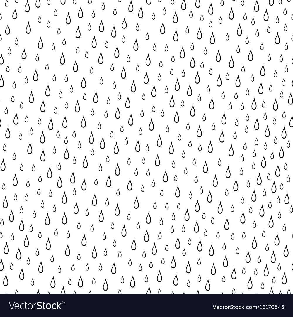 Seamless pattern with raindrops Royalty Free Vector Image
