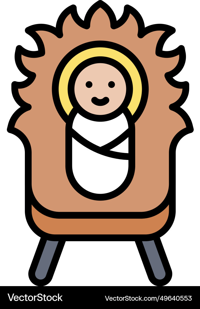 Baby icon christmas related Royalty Free Vector Image