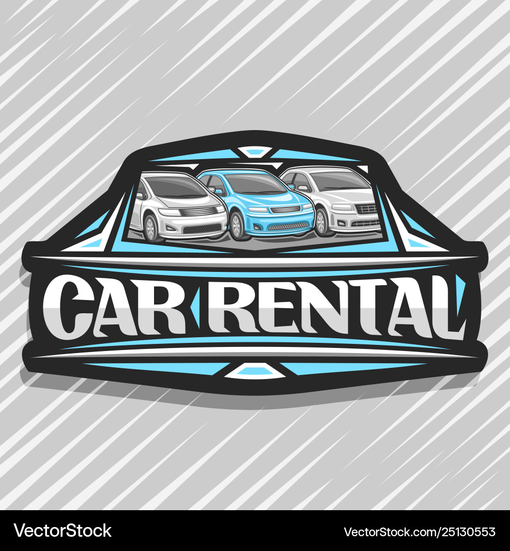 Logo for car rental Royalty Free Vector Image - VectorStock