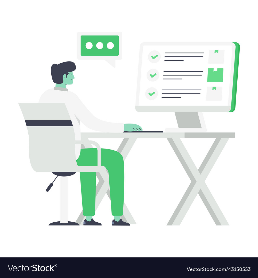 Order processing Royalty Free Vector Image - VectorStock