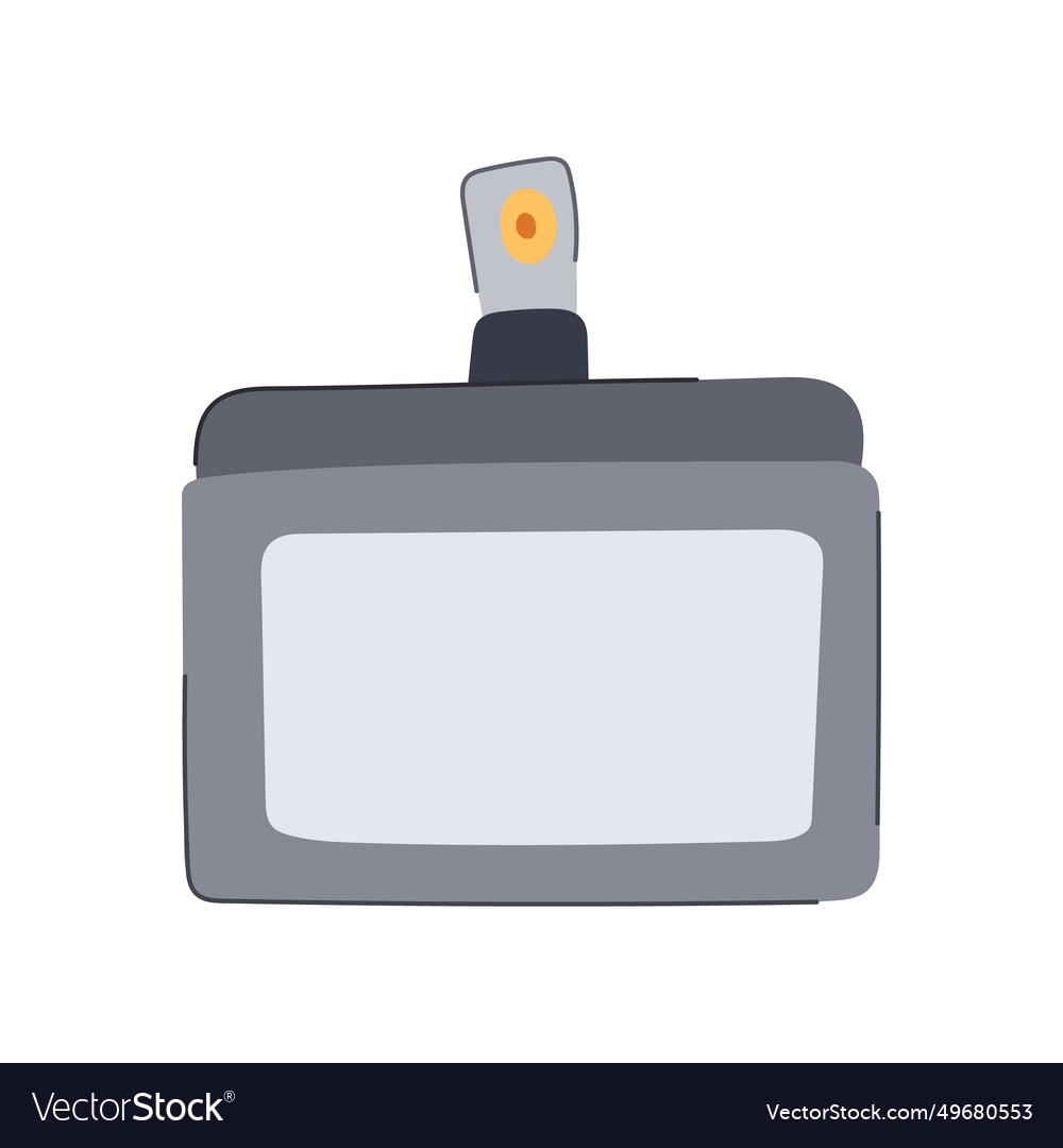 Pass Id Card Cartoon Royalty Free Vector Image