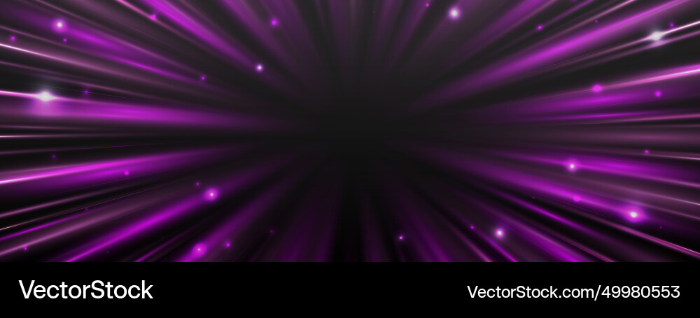 Radial speed rays light neon flow zoom in motion Vector Image