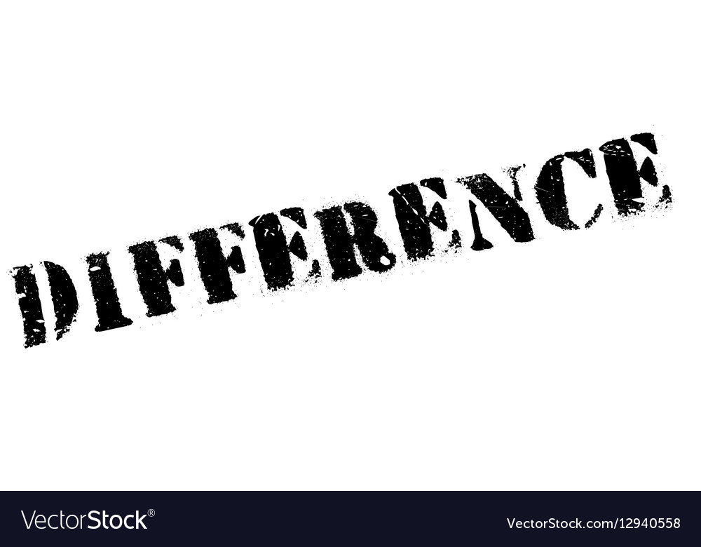 Difference rubber stamp Royalty Free Vector Image