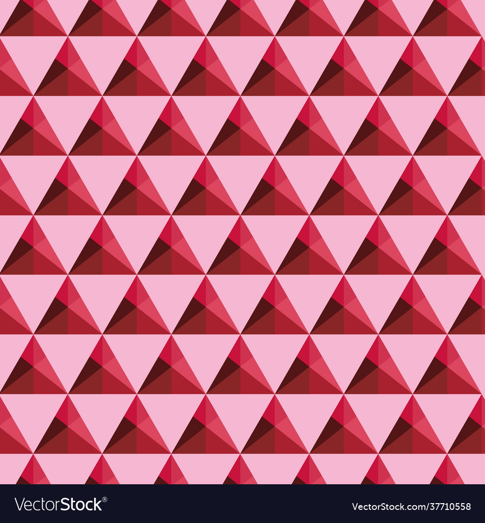 Pink geometric triangular pattern Royalty Free Vector Image
