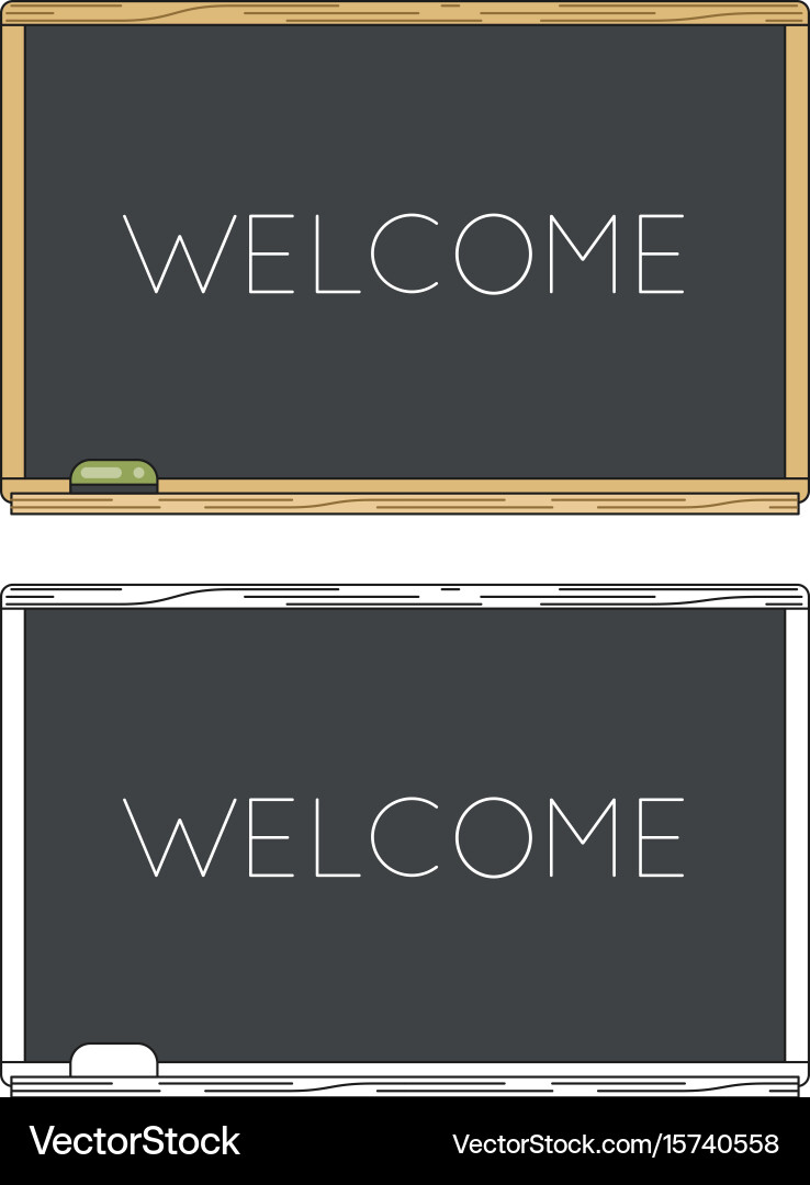 School board lineart education icon background Vector Image