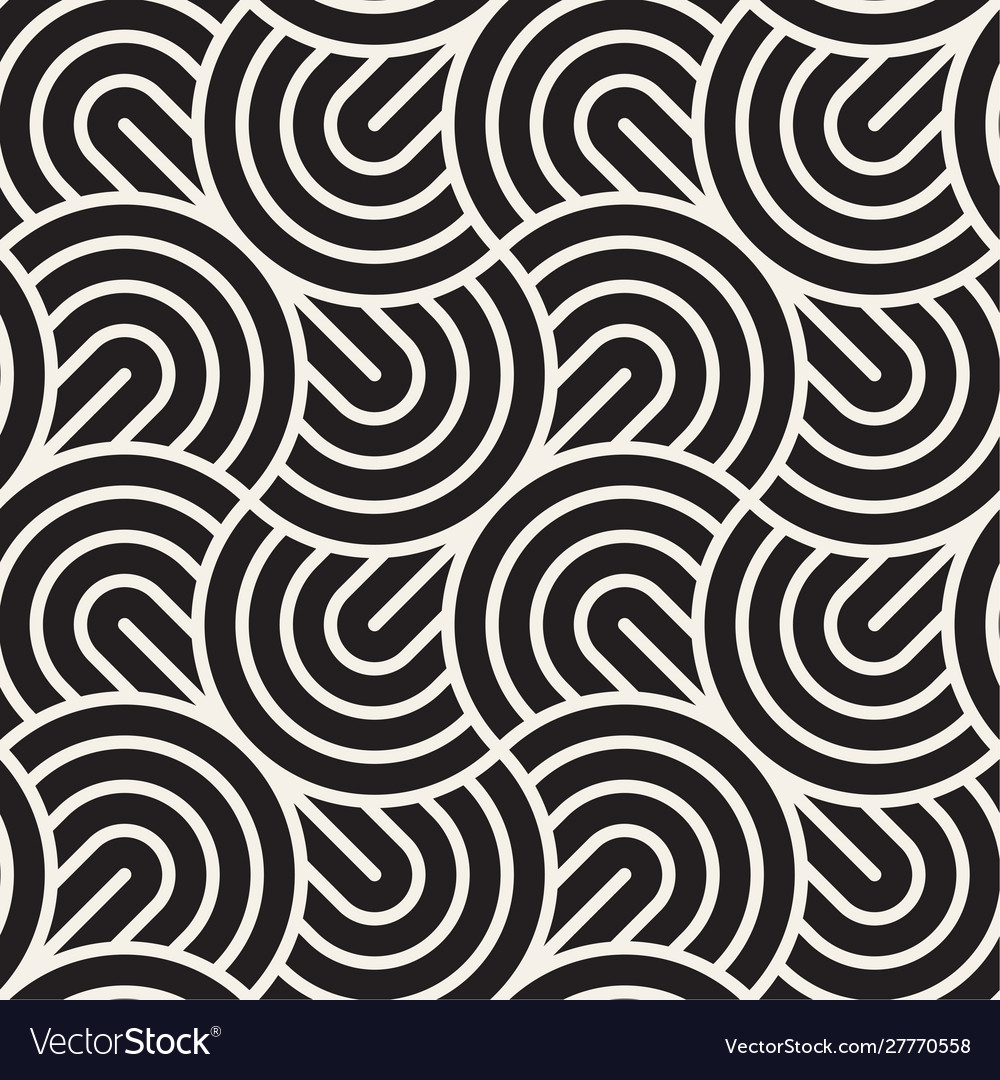 Seamless pattern concentric bold circles Vector Image