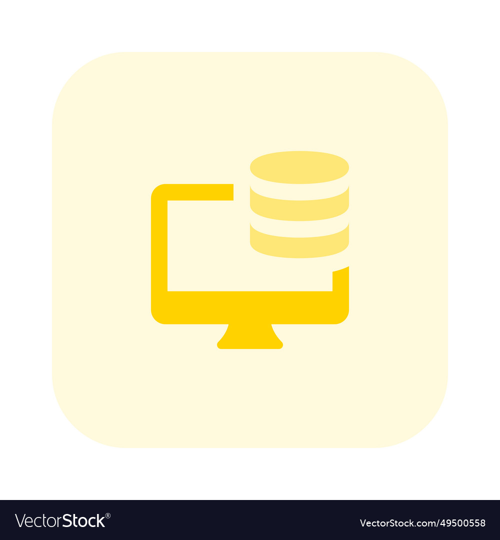 Structured information storage on desktop device Vector Image