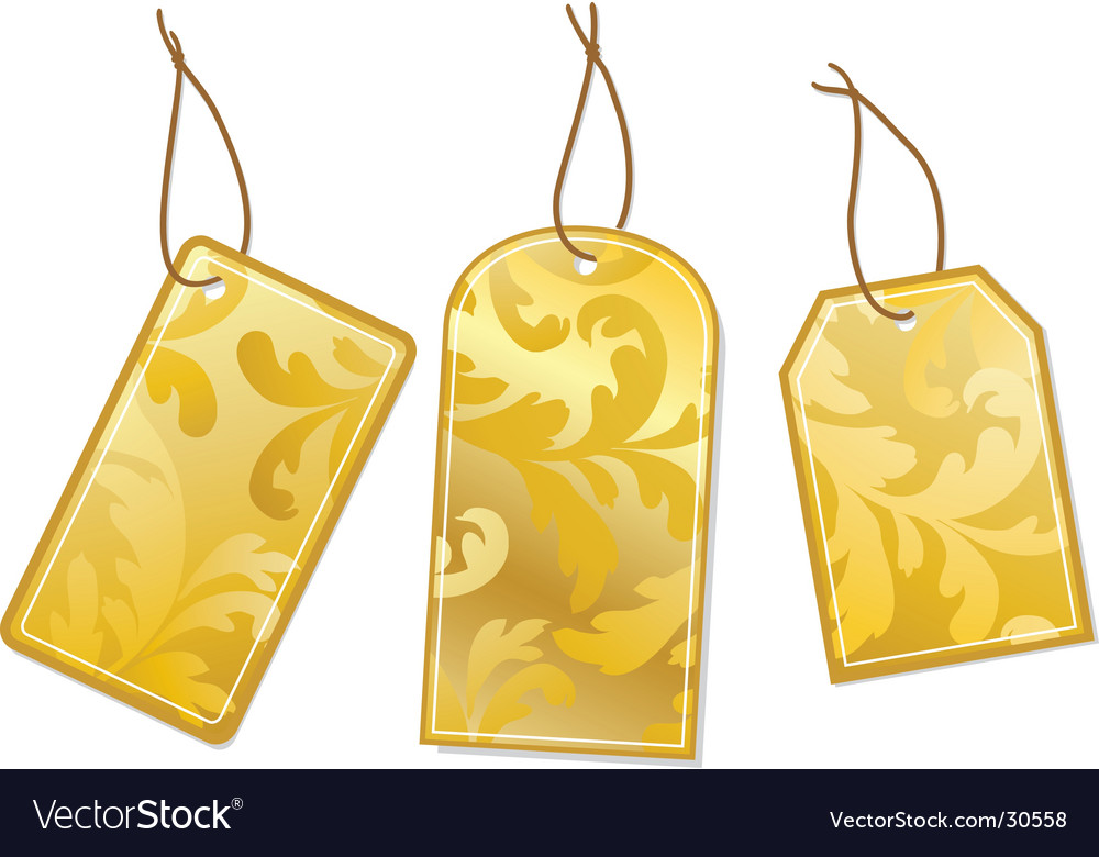 Three labels Royalty Free Vector Image - VectorStock