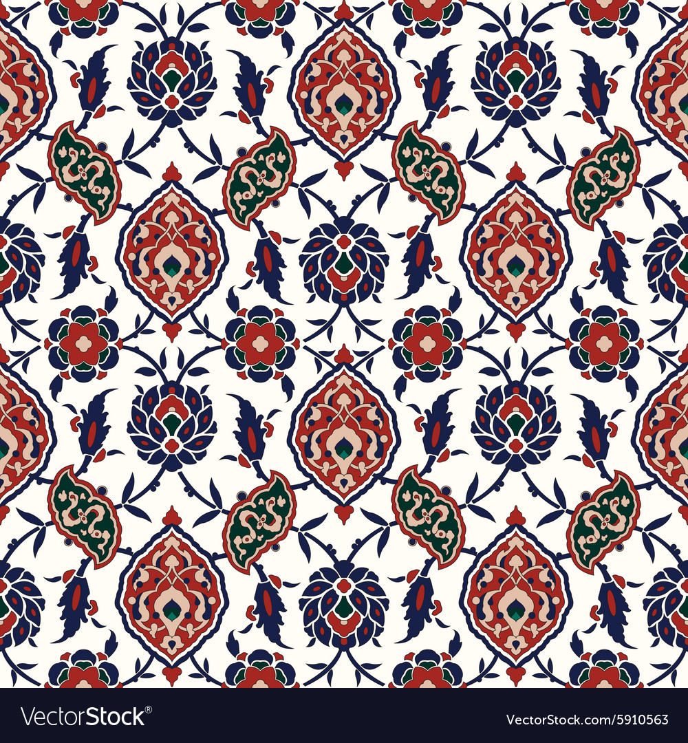 Arabesque seamless pattern Royalty Free Vector Image