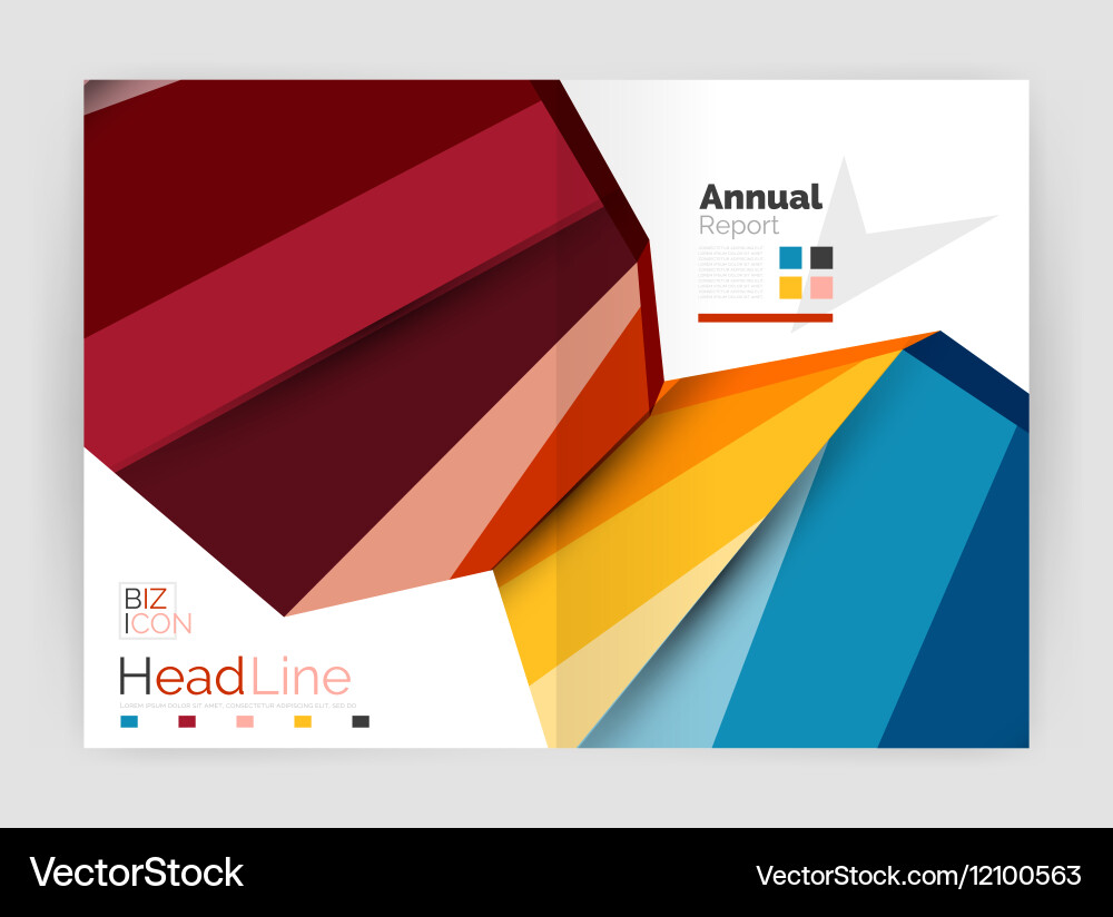 Business annual report abstract backgrounds Vector Image