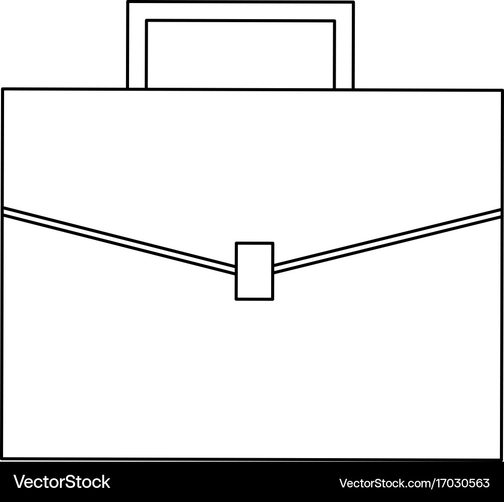 Business briefcase for travelling modern design Vector Image
