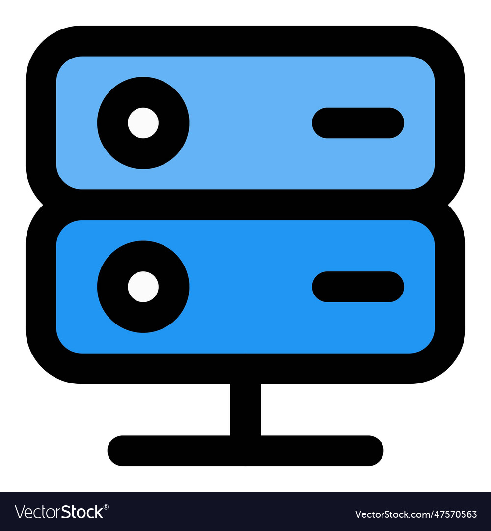 Device for control network resources server Vector Image