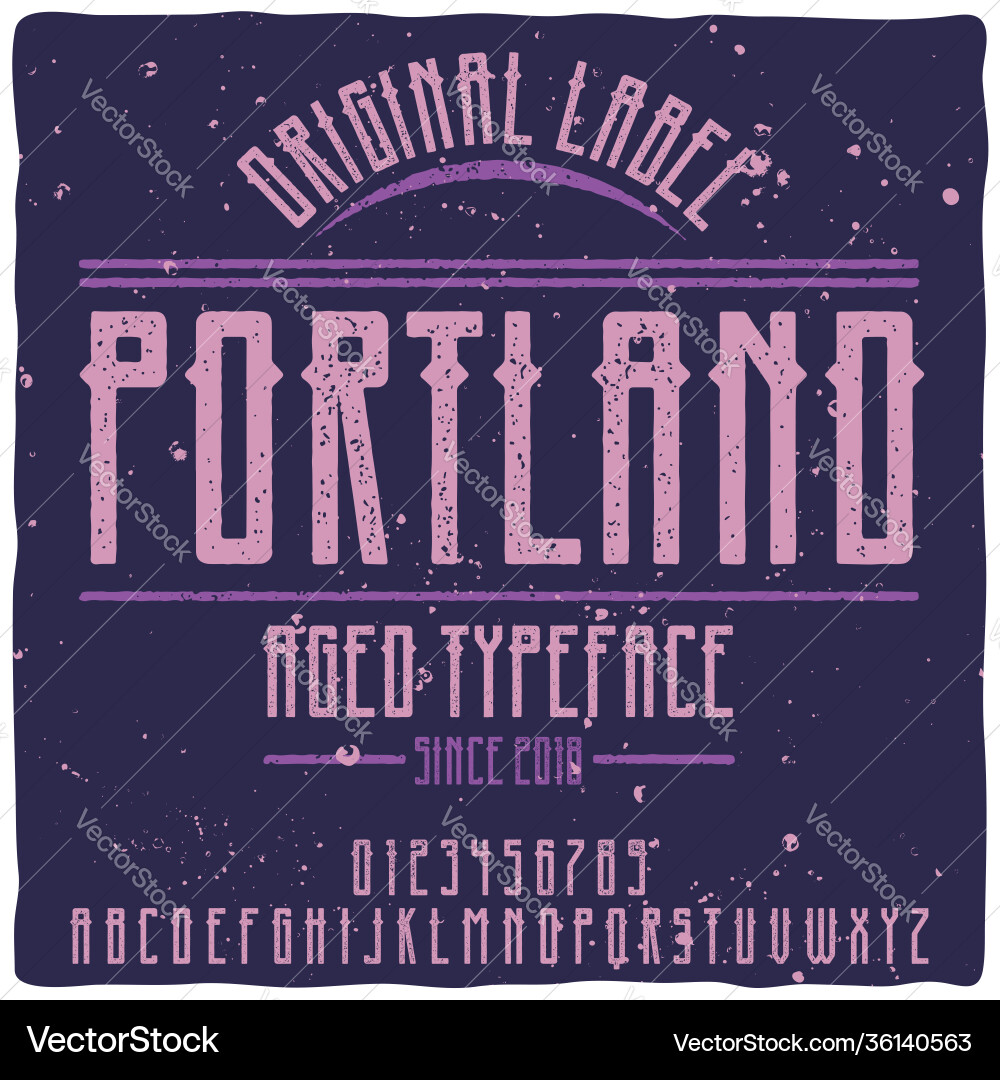 Good handcrafted font for any label design Vector Image