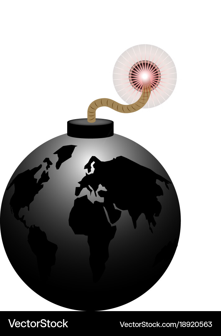 Isolated bomb icon Royalty Free Vector Image - VectorStock