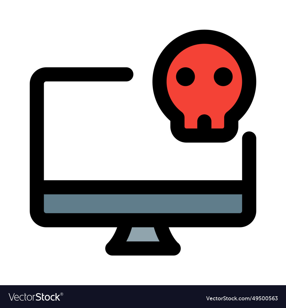 Laptop not functioning due to hardware issue Vector Image