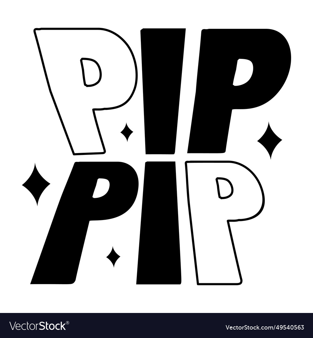 Pip Royalty Free Vector Image - VectorStock